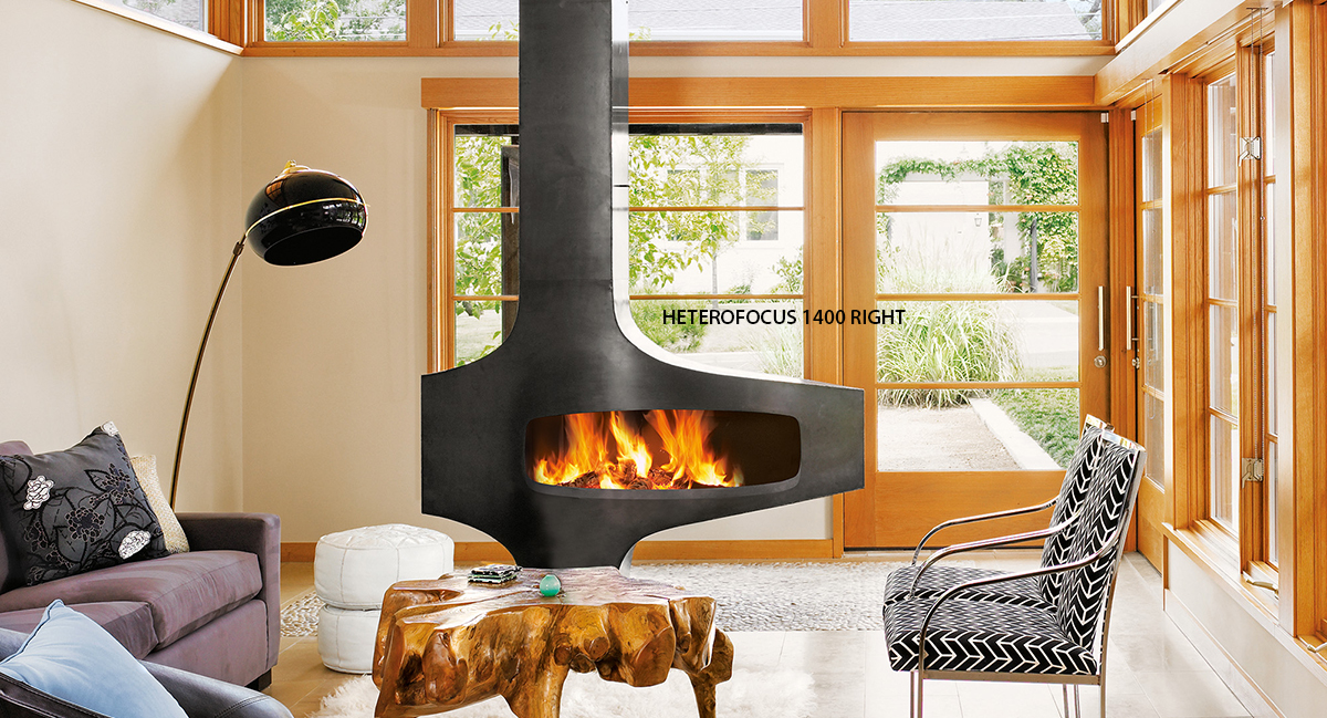 Heterofocus 1400 Indoor Standing Fireplace - Maxwell Fireplace - Quality Gas Fireplaces Vancouver